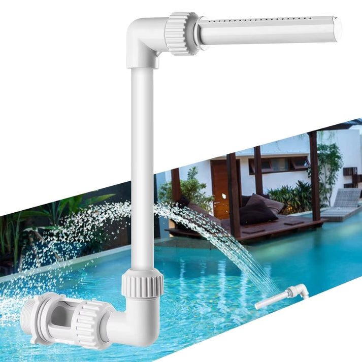 Pool Waterfall Fountain Kit – PVC Water Spray Feature – Gold Star Pool ...